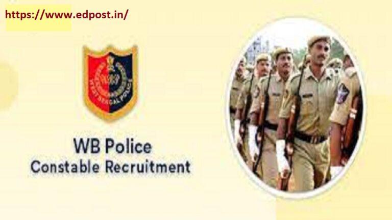 WB Police Recruitment 2025 Notification Online Apply, Eligibility ...